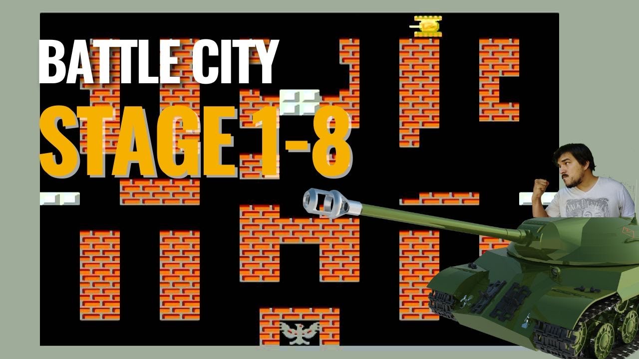 🚜BATTLE CITY🚛 STAGE 1 AL 8 Family Games Arcade 👾 - Gameplay 🔀 MIERCOLES ...