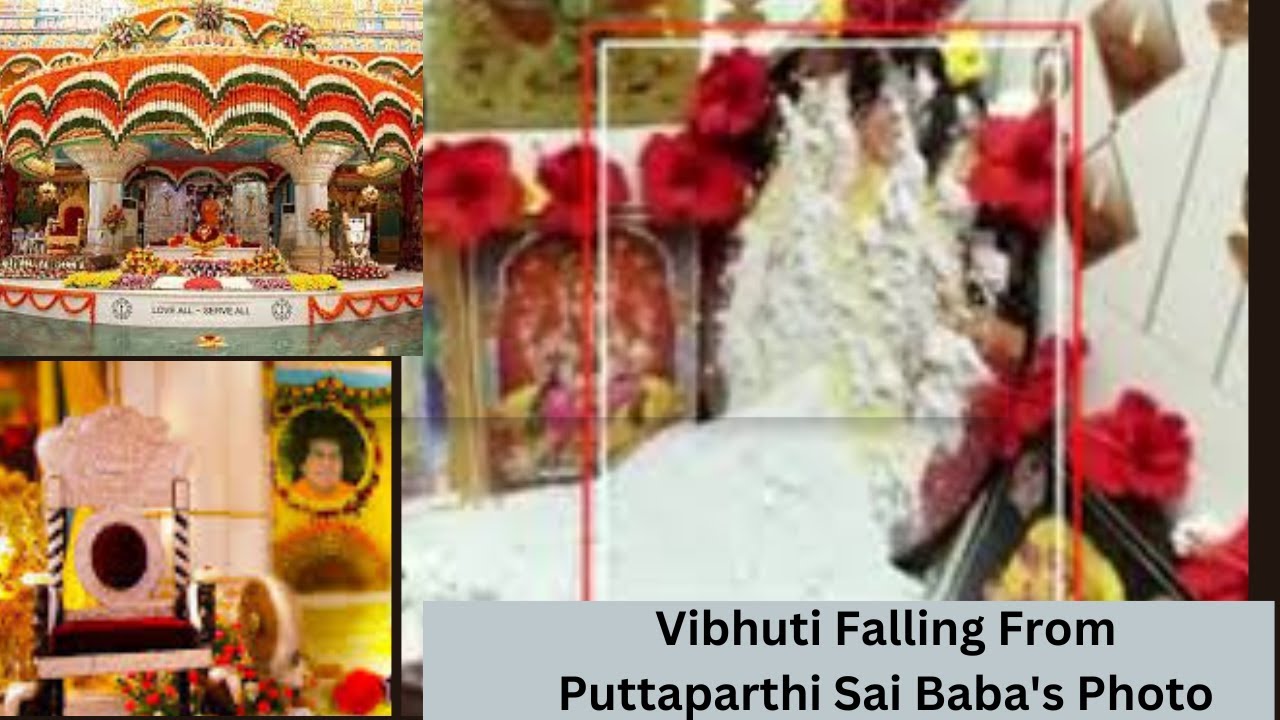 Miracle Happened Vibhuti drops from Puttaparthi Satya Sai Baba | Om Sai ...