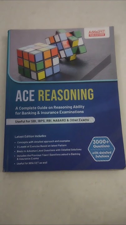 ACE REASONING Book review by @adda247 @championreasoning @ViralMaths_Official - YouTube