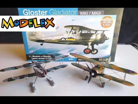 Modelex Gloster Gladiator MK1 MK2 1/72 | Decente pero con problemas...