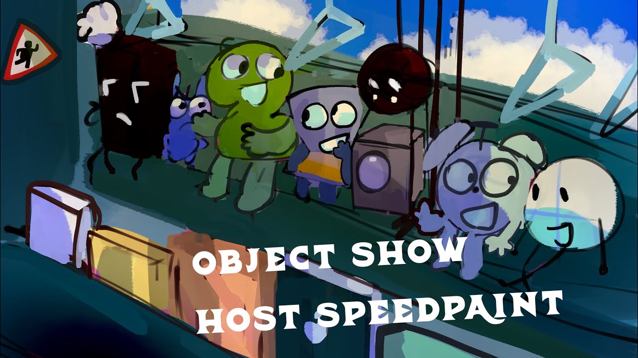 Object show hosts in train fanart speedpaint - YouTube