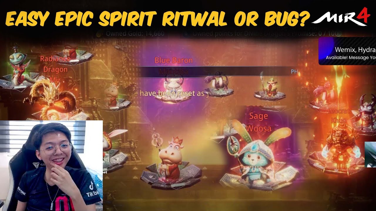 MIR4 - EASY EPIC SPIRIT RITWAL OR BUG? - YouTube