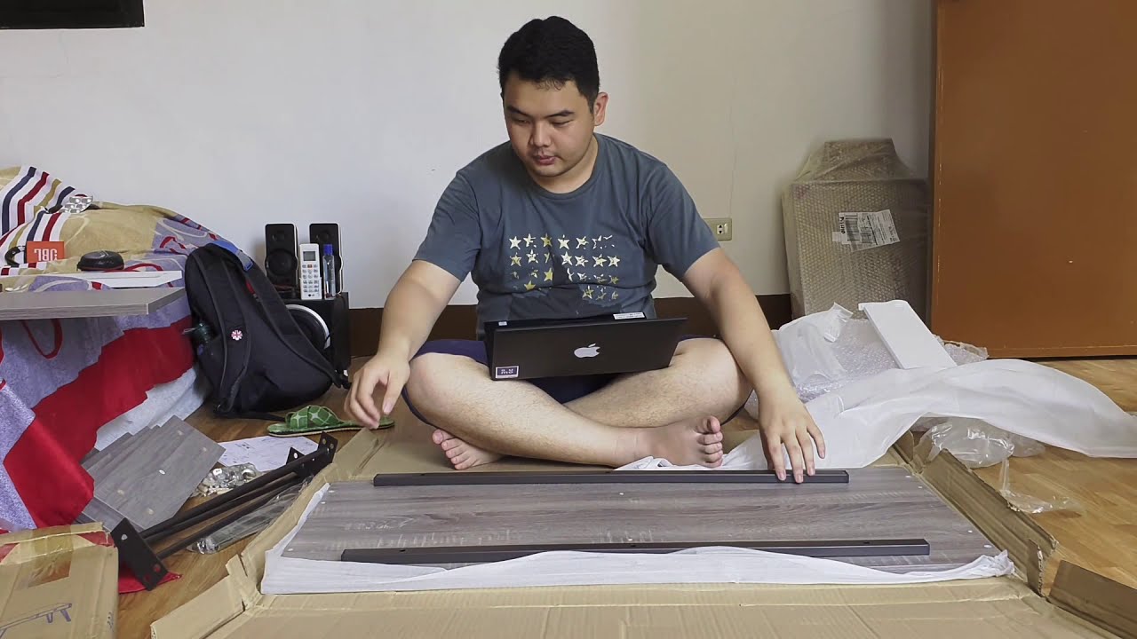 San-Yang Office Table Unboxing & Assembly! San-Yang ba ang pera? - YouTube