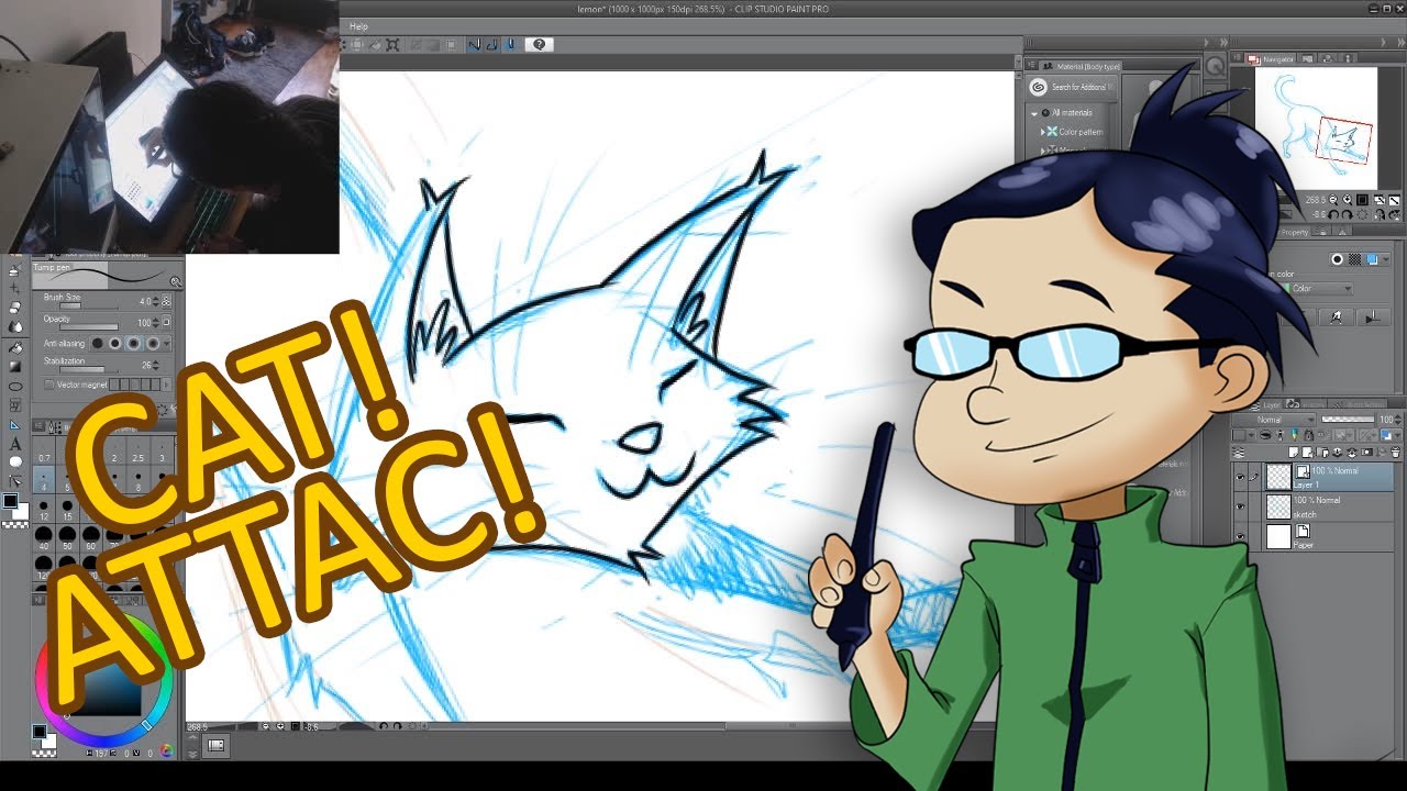 Let's Draw! Lemon the Cat - YouTube