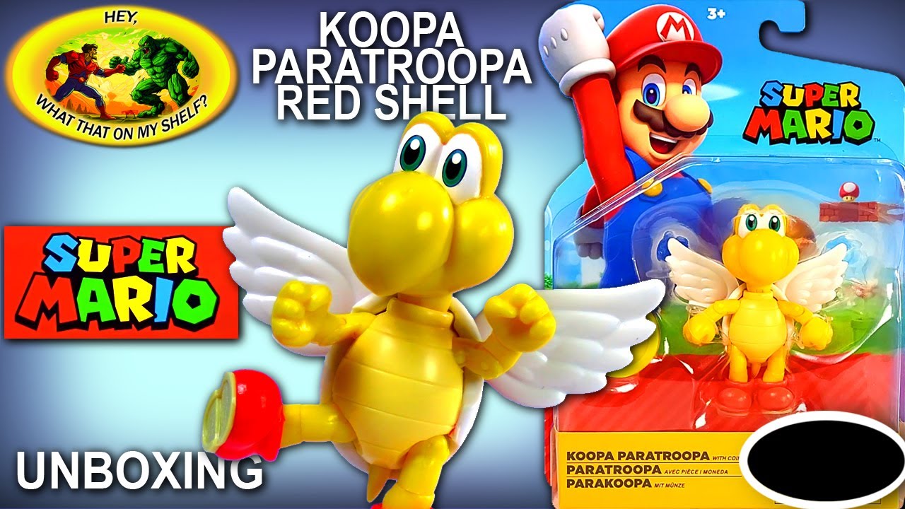Unboxing SUPER MARIO Koopa Paratroopa Red Shell - November 21st 2023 ...
