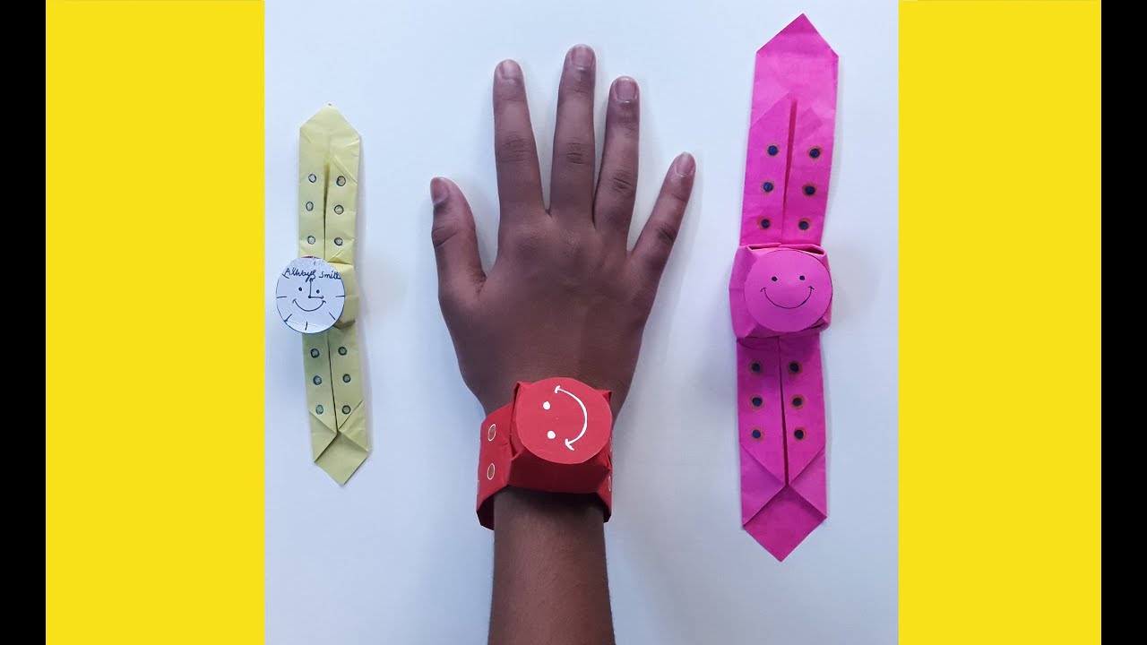 paper wrist watch I draw DEVA draw - YouTube