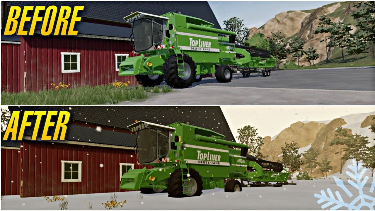 How to add snow in Farming Simulator 23 on Android ️ - YouTube