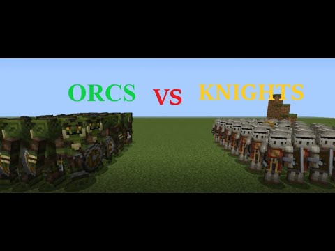 Minecraft | Orcs Vs Knights War (Big War P3 - YouTube