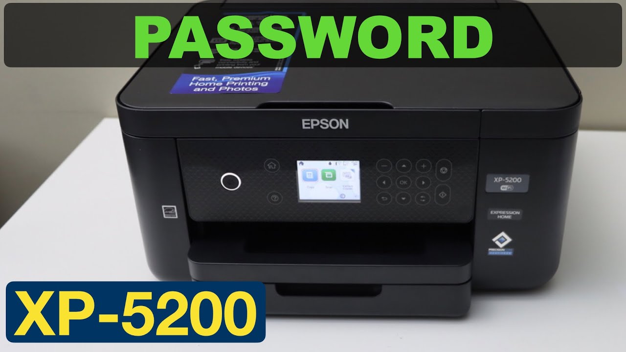 Epson XP-5200 Password - YouTube