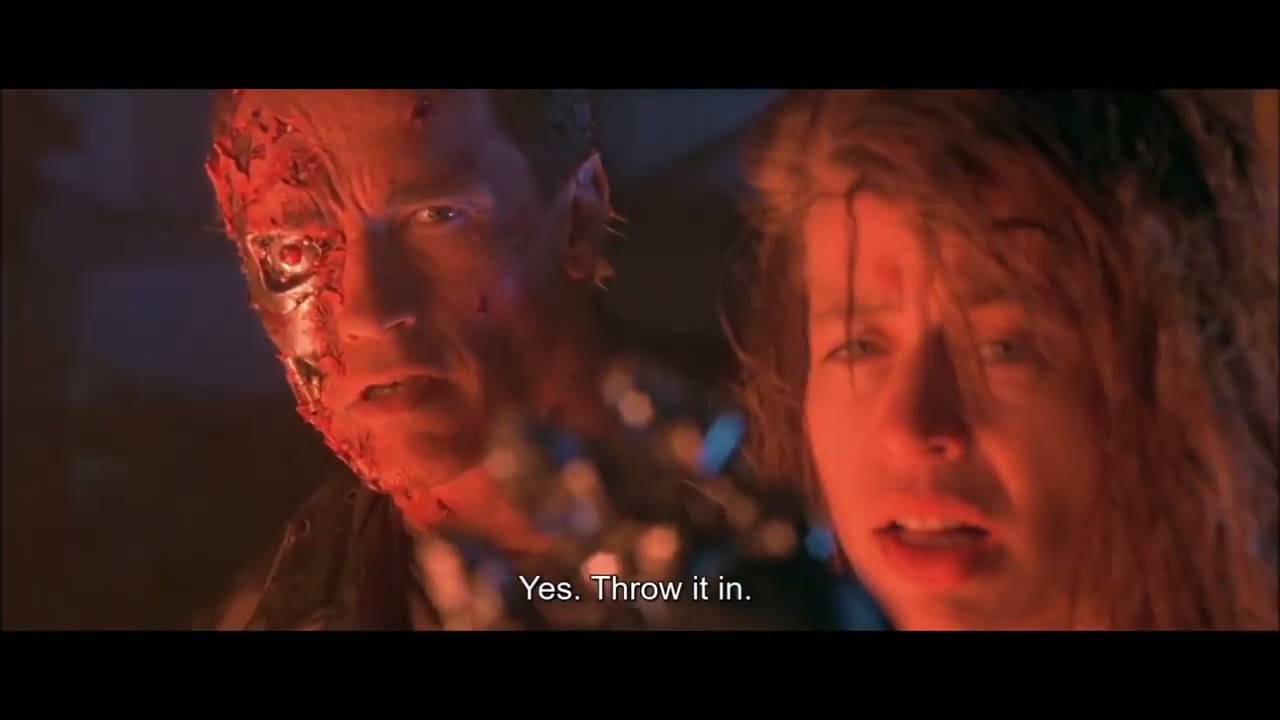 Terminator 2 final scene but John Connor lost the chip - YouTube