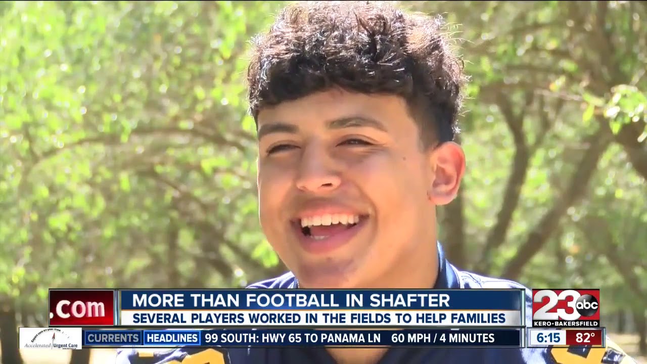 Shafter High football players work in fields to help parents pay bills ...