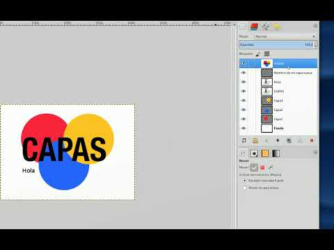 Cómo crear capas en Gimp - YouTube