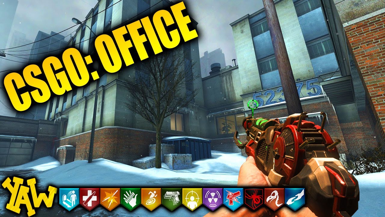 CSGO FULL OFFICE ZOMBIES MAP (Call of Duty Zombies) - YouTube