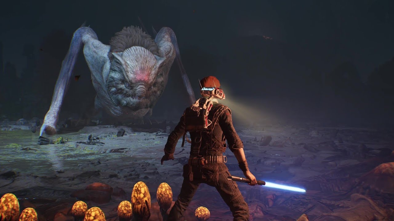 Star Wars Jedi: Fallen Order - Gorgara Boss Fight (1080p 60fps) - YouTube