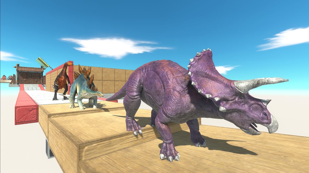 The Pursuit Of The T-rex . Trio - Animal Revolt Battle Simulator ARBS ...