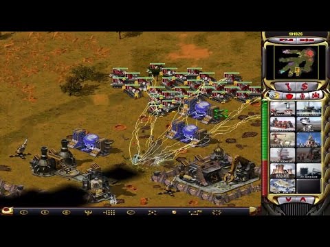Red Alert 2 [1 vs 7] Easy To Win Gameplay #9 Super Tesla Tank - YouTube