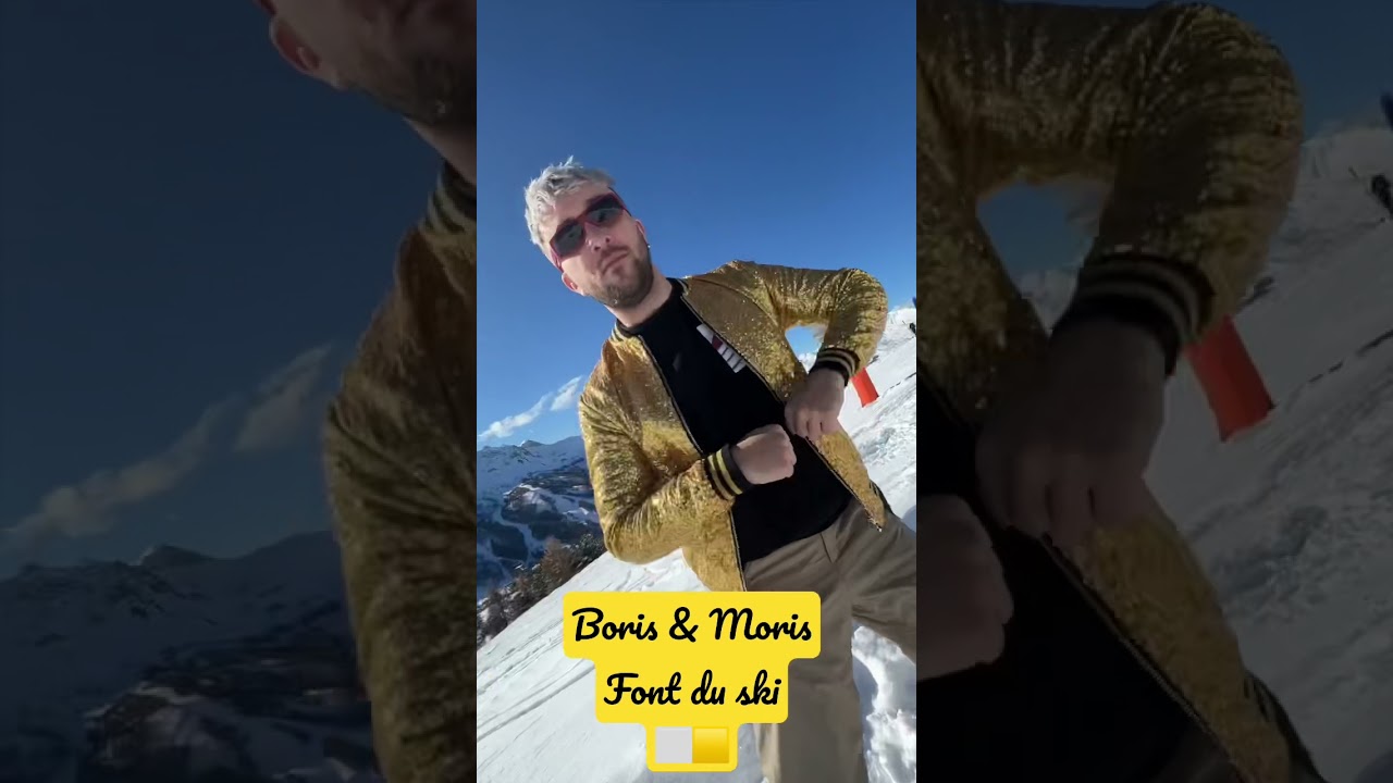 Boris & Moris font du ski. ⬜️🟨 - YouTube