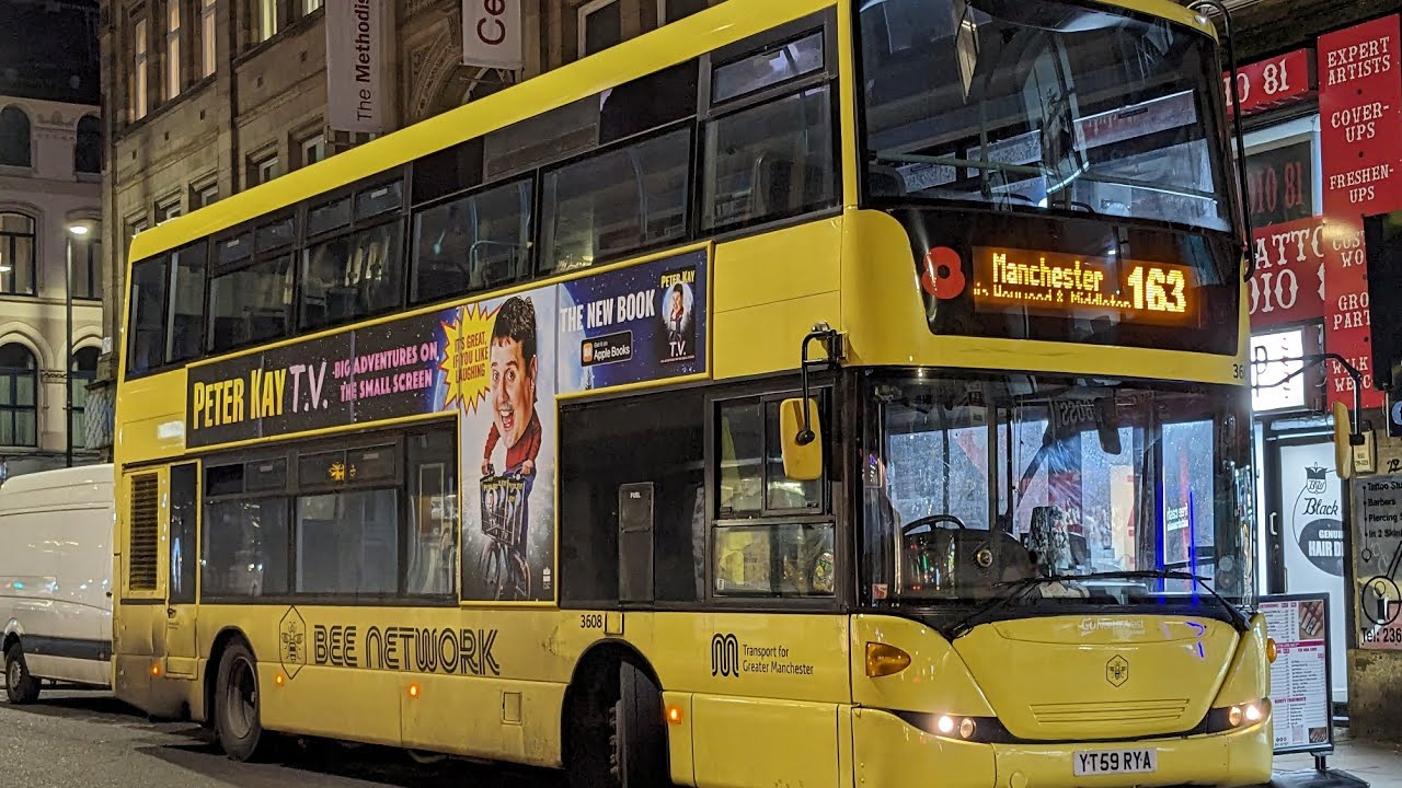 GNW Bee Network: Scania N230UD OmniCity DC9/ZF YT59 RYA (3608) - YouTube