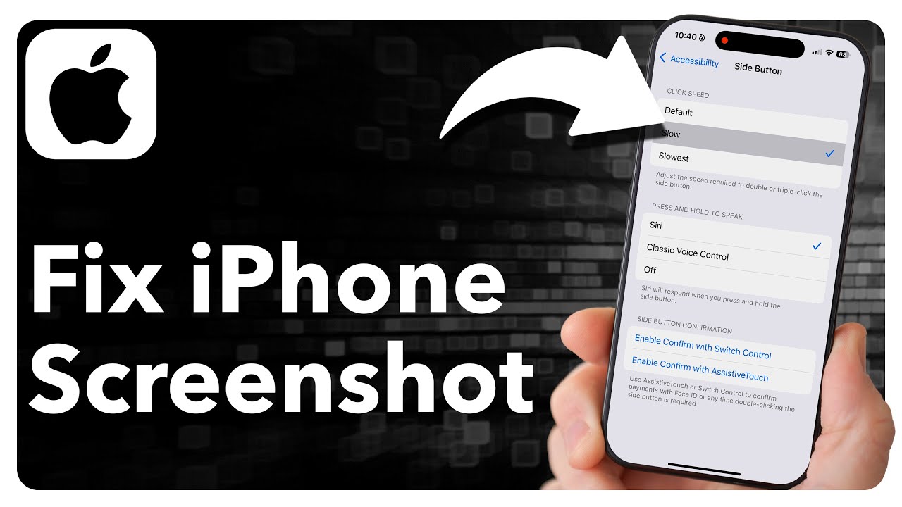 How To Fix iPhone Screenshot Not Working - YouTube