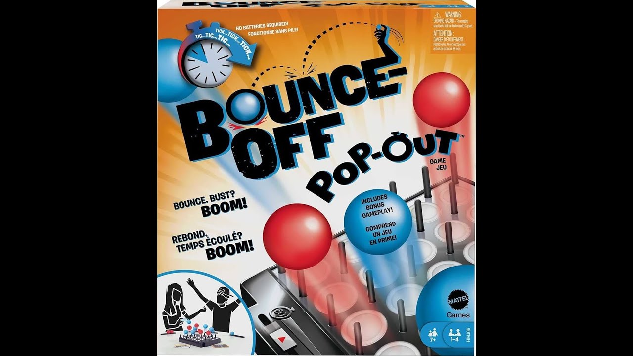 Bounce Off Pop Out... board game - YouTube