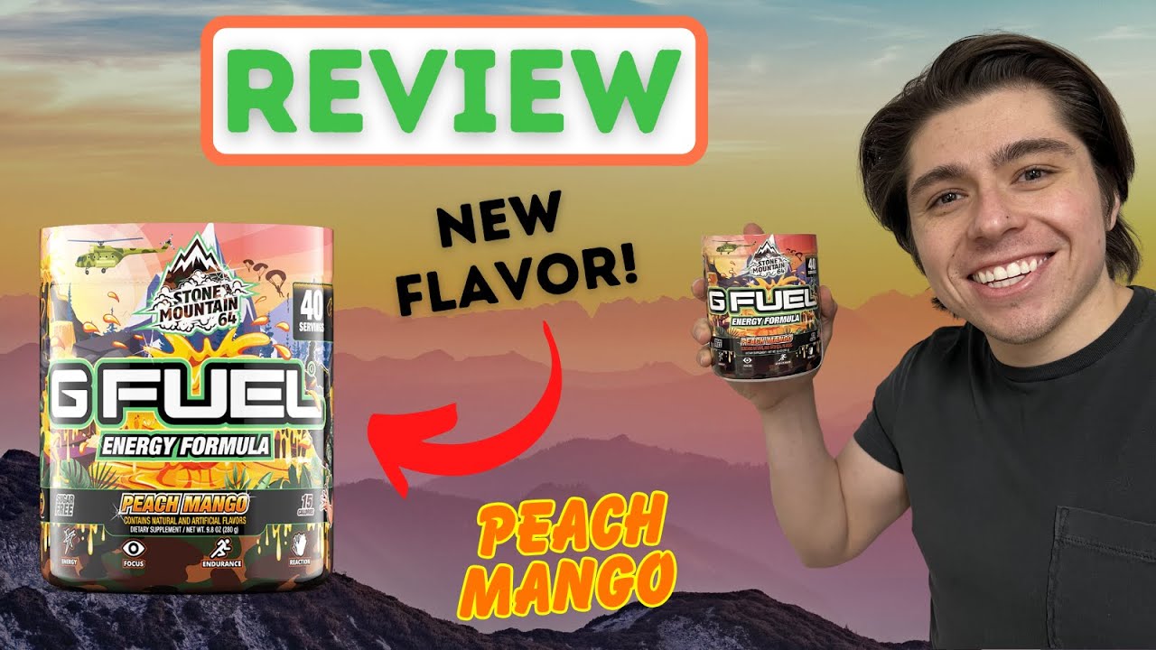 Peach Mango GFUEL Flavor REVIEW! - YouTube