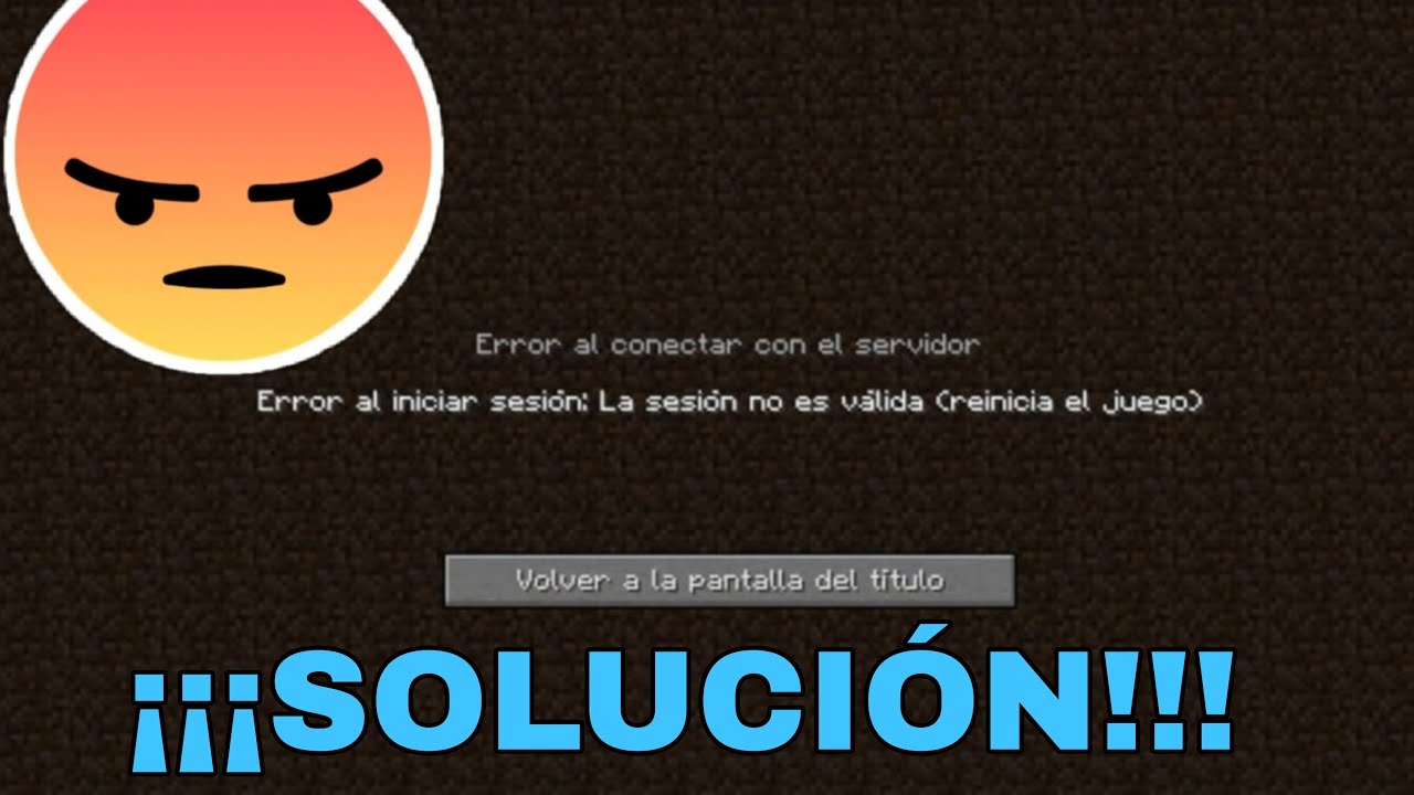 SOLUCION ERROR INICIO DE SESION MINECRAFT!! - YouTube