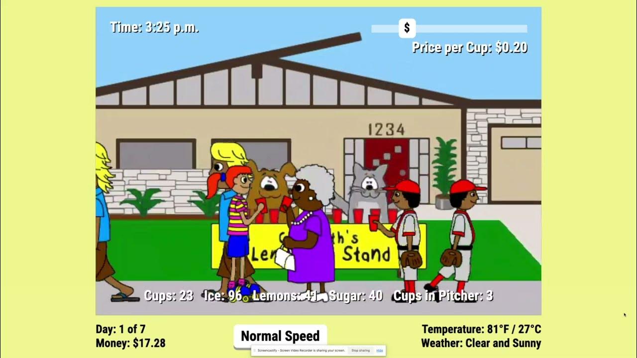 Lemonade Stand Game - How To! - YouTube