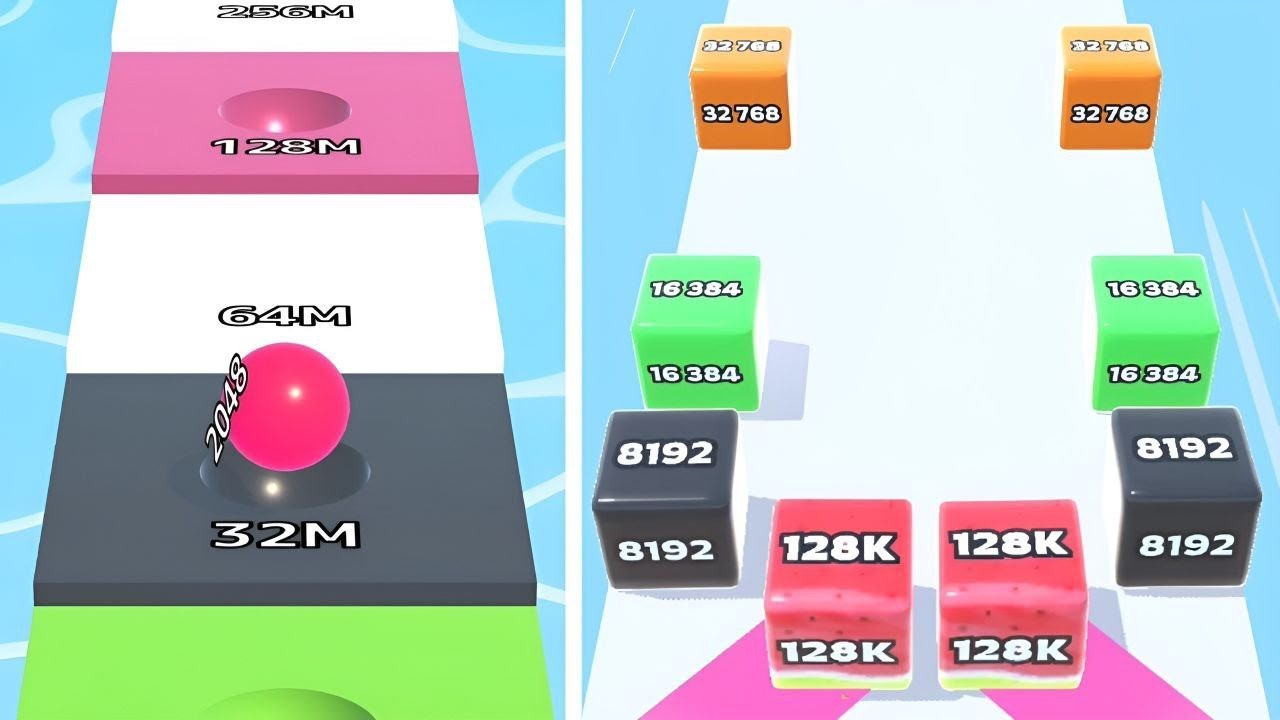 Ball Run Infinity 📛 Jelly Run 2048 🎯 Best Mobile Gameplay Android iOS ...