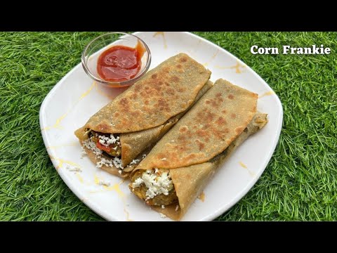 Jain Corn Frankie |Corn Frankie Recipe,Frankie Recipe|फ्रैंकी रेसिपी ...