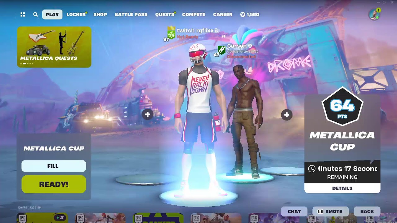 🔴LIVE! - New Metallica Cup! (Free Emote) - YouTube