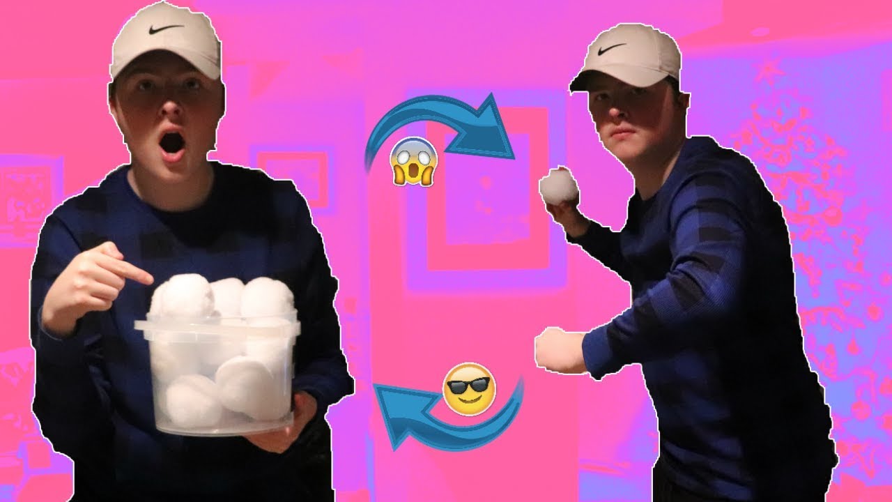 INDOOR SNOWBALL DODGEBALL FIGHT!! 😎 - YouTube