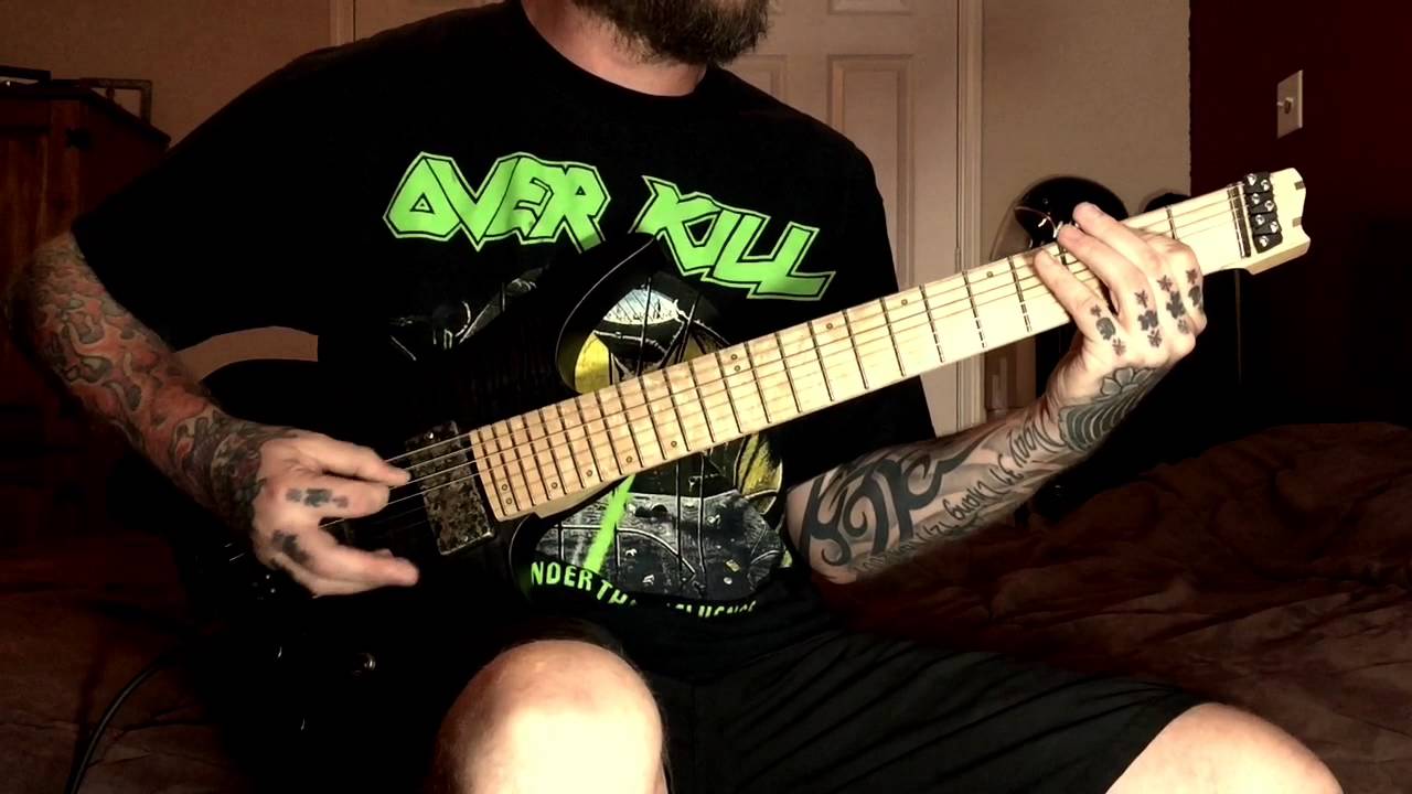 Overkill - Skullkrusher / Skullcrusher (guitar playthrough) - YouTube