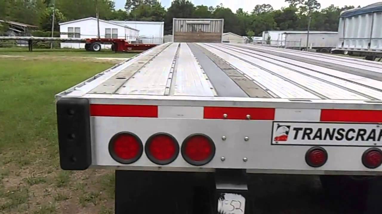 New Flatbed Trailer for Sale - 53 Transcraft Flat - YouTube