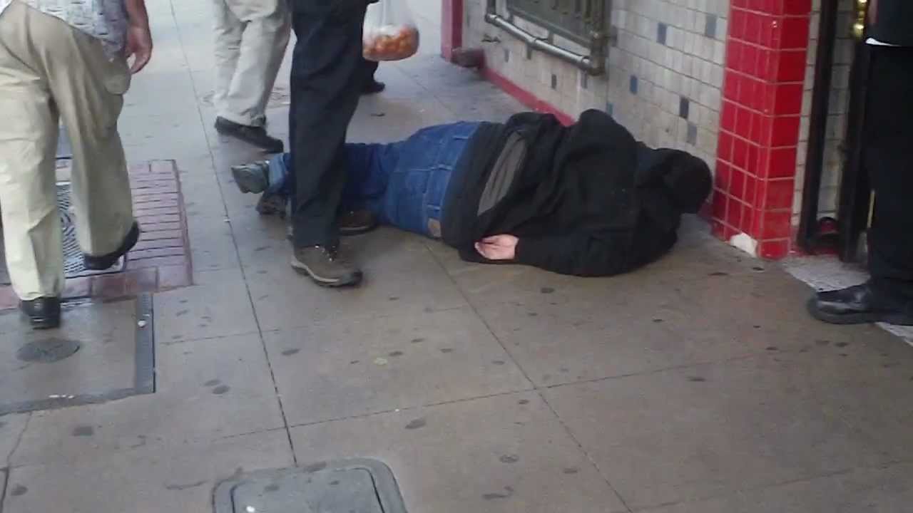 Guy Passed Out Drunk - DownStreet$ - YouTube