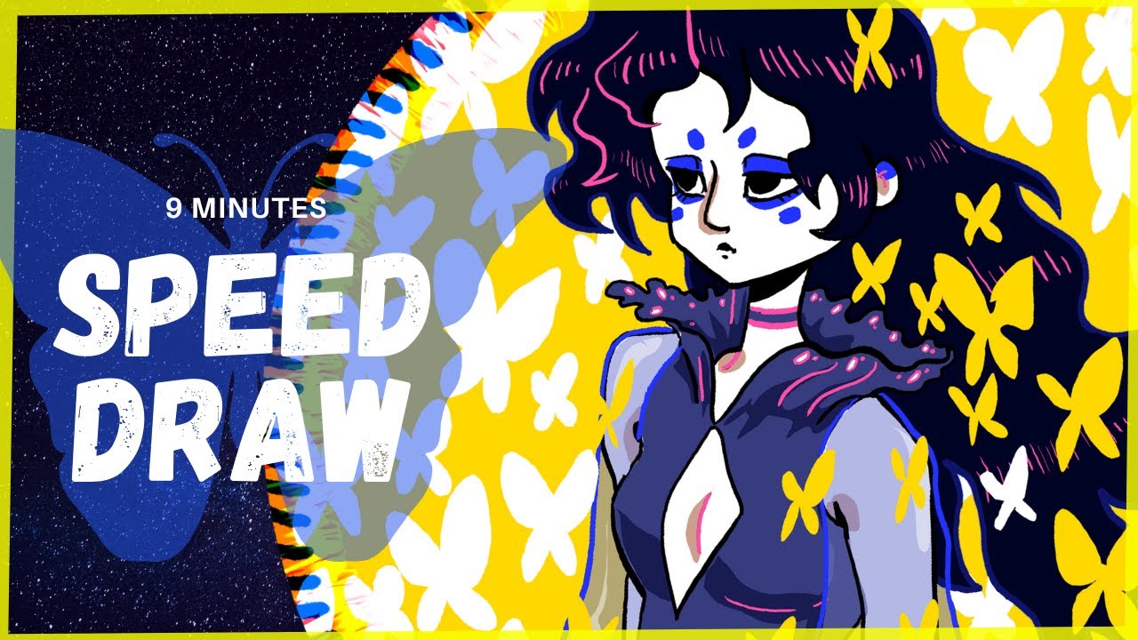 Speed Drawing - Dream Girl Plate Design - YouTube