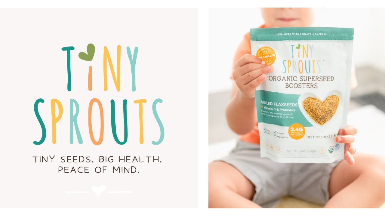Discover Tiny Sprouts Organic Superseed Boosters - YouTube