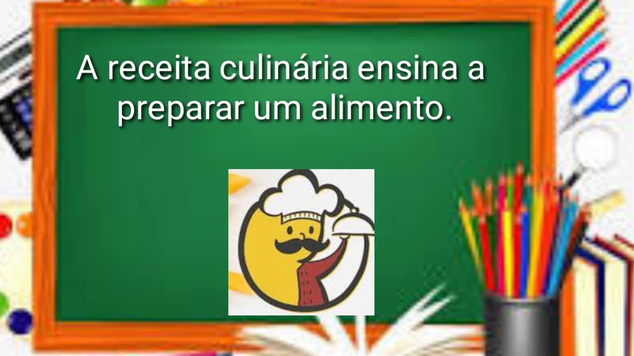 Gêneros textuais: a receita culinária e o cardápio - YouTube