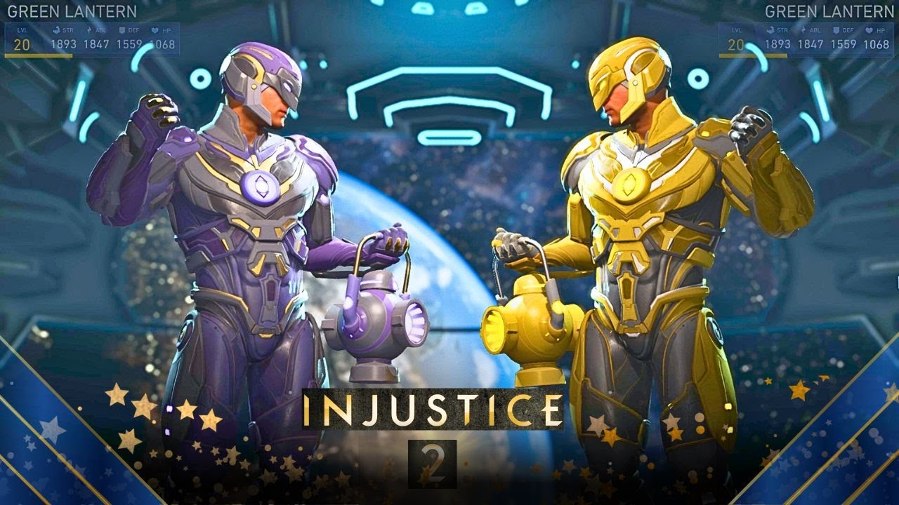 Injustice 2 - Purple Lantern Vs. Yellow Lantern - YouTube