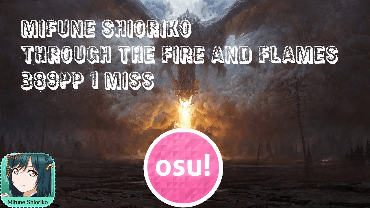 osu! | Through the fire and flames choke ;( - YouTube