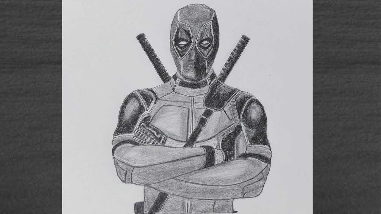 How to Draw DEADPOOL for Beginners | Easy Step-by-Step Drawing ...