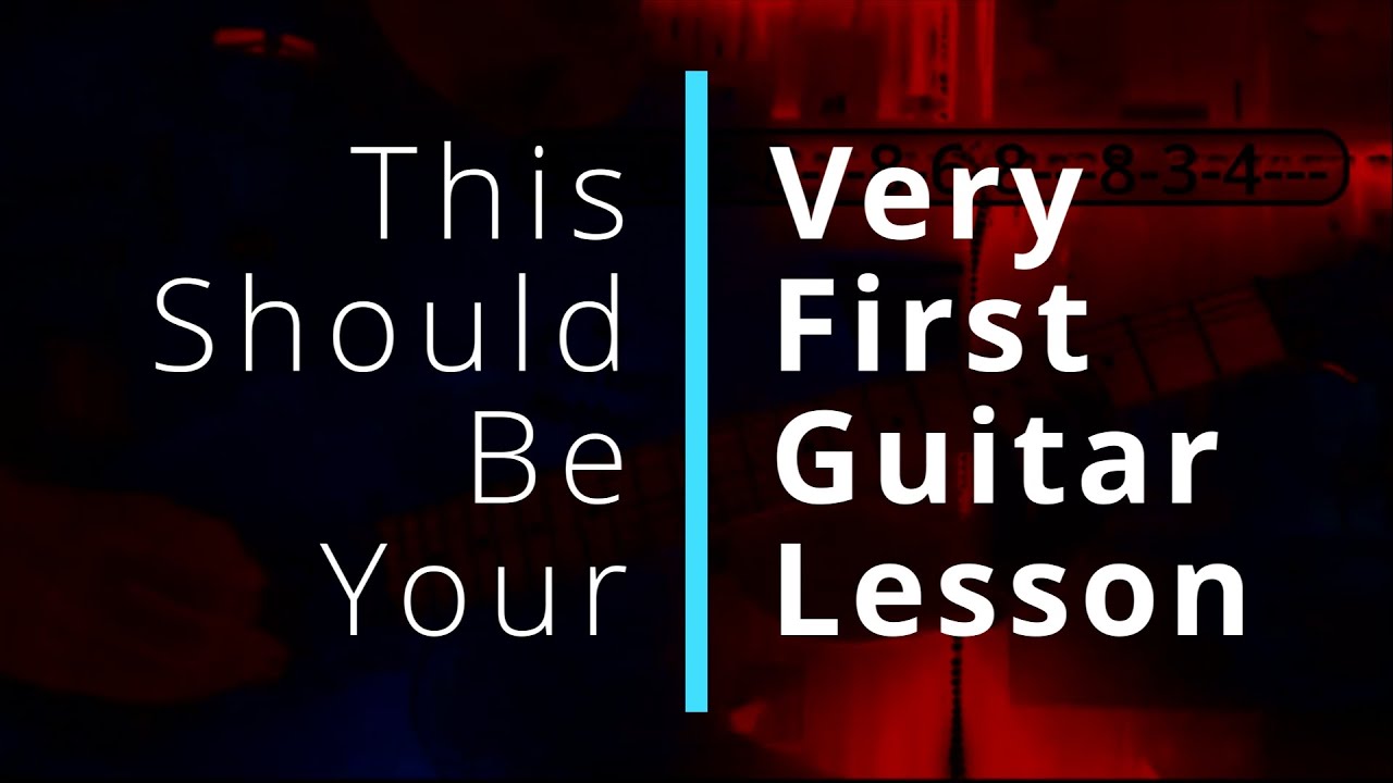 Absolute Beginners First Guitar Lesson - Start here! One String, One ...