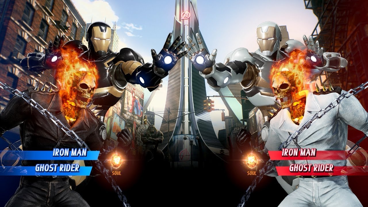 Iron Man & Ghost Rider VS White Iron Man & White Ghost Rider - Marvel ...