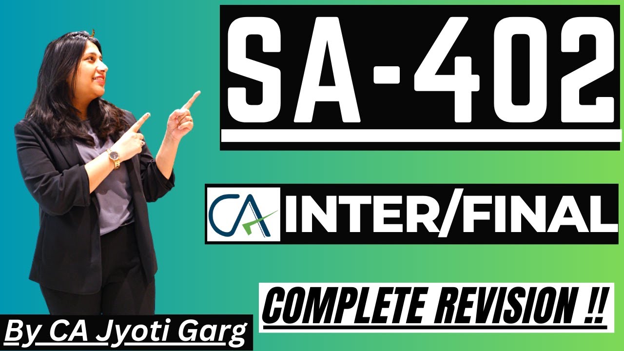 SA 402 "Audit Considerations Relating to Entity Using Service ...