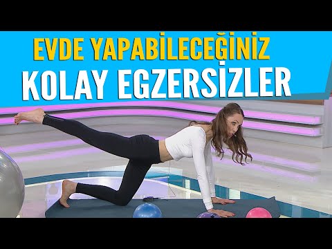 Evde yapabileceğiniz kolay ve basit egzersizler...