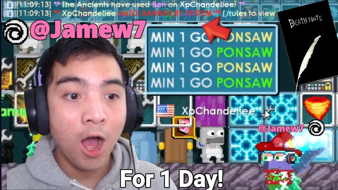 Growtopia | Being MODERATOR For 1 Day!!! (@Jamew7) + BANNING CASINOS ...