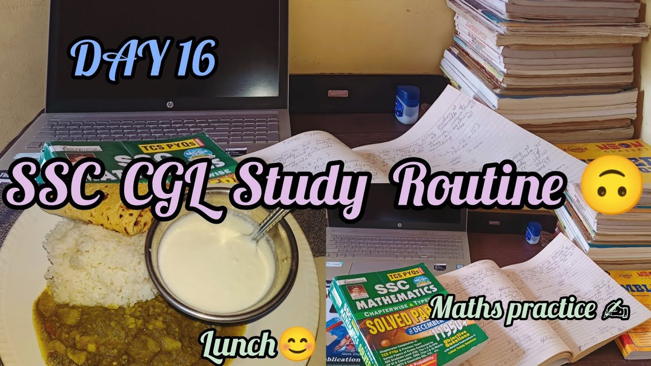SSC CGL Study Routine 🙃. - YouTube
