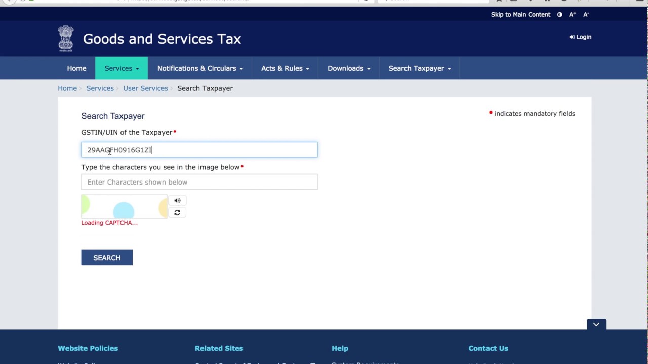 Verify GST Tin online - YouTube