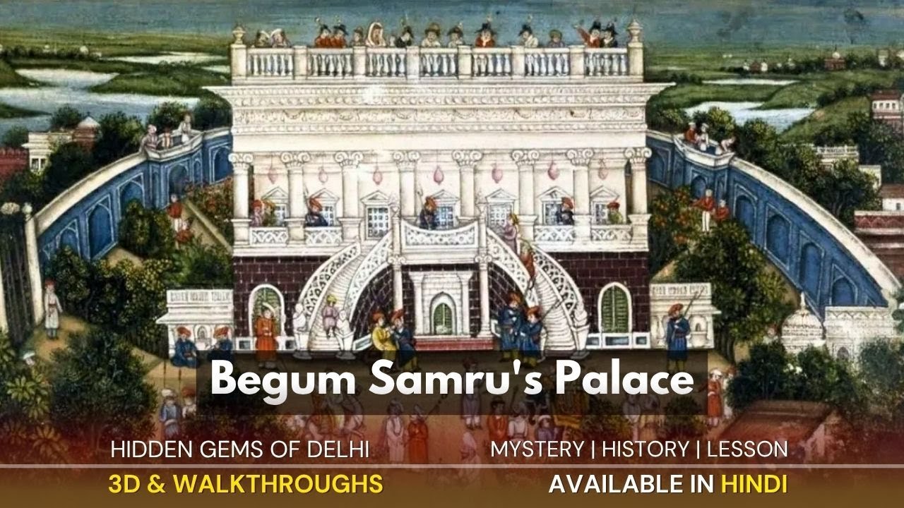 Explore Begum Samru's Palace, Delhi | 3D Walkthrough – Hidden Gems of ...