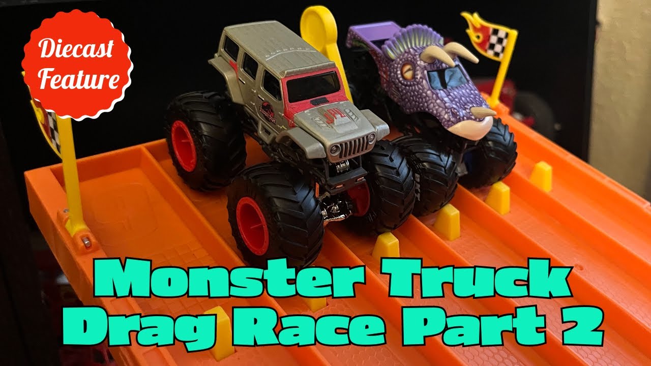 Monster Truck Drag Racing Part 2 - YouTube