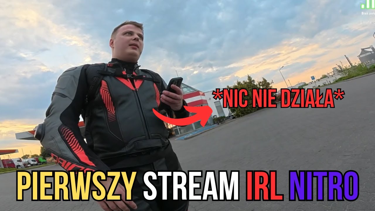 PIERWSZY STREAM IRL NITRO *nic nie działa* - YouTube